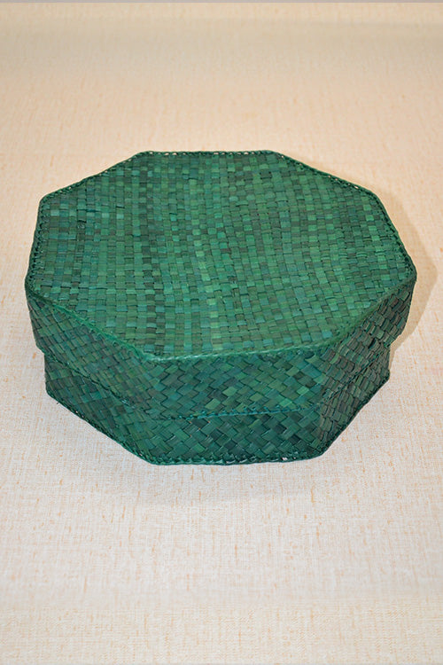 Screw Pine Hexagonal Storage &Utility Box Green – Dharini